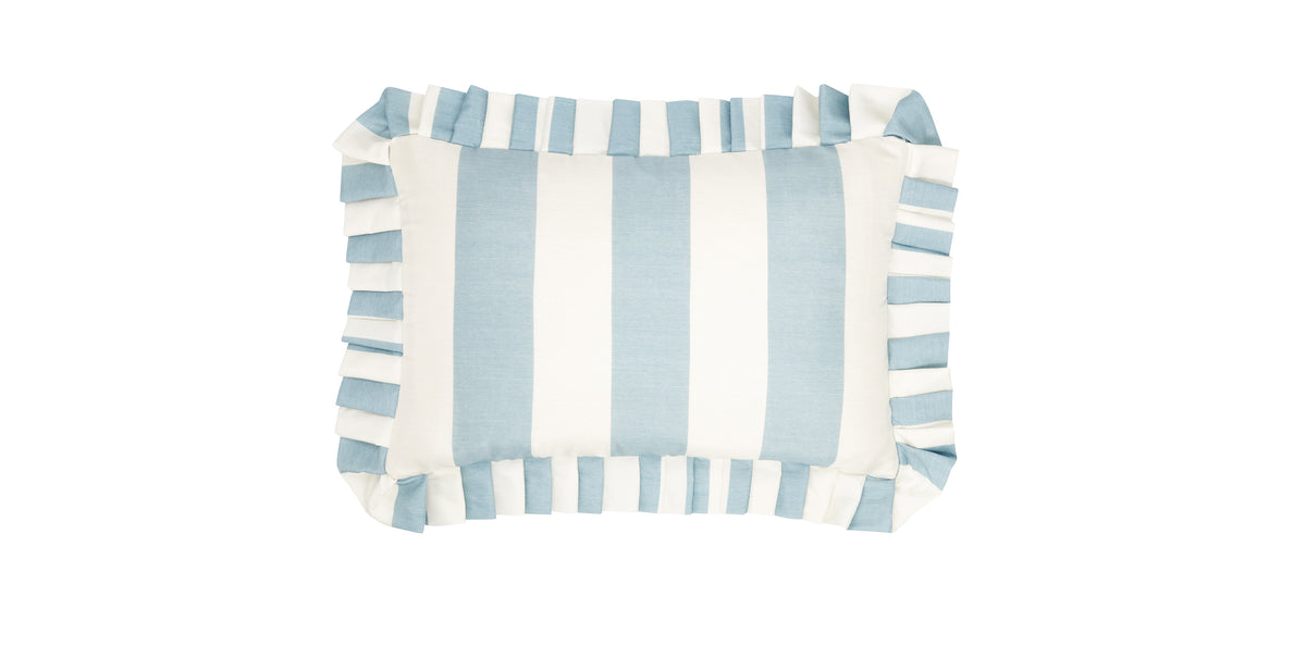 Cary Blue Rectangular Cushion | Cary Silk Cushions | Gingerlily